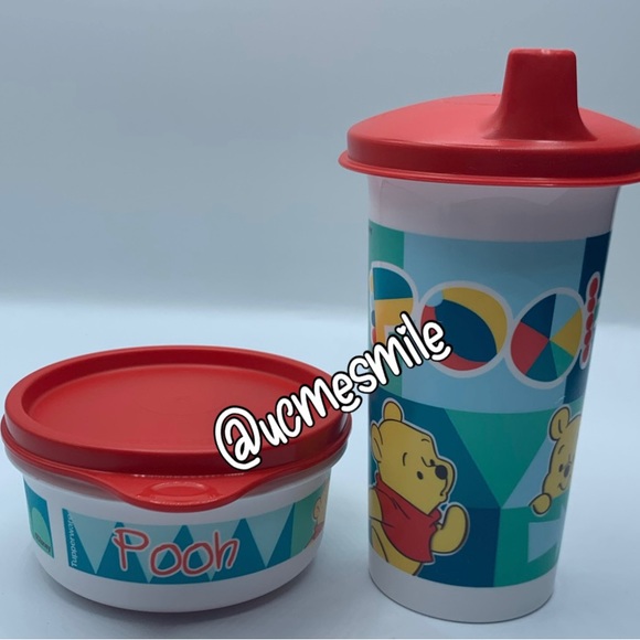 Disney | Dining | Tupperware Disney Winnie The Pooh Sippy Cup Snack Cup ...